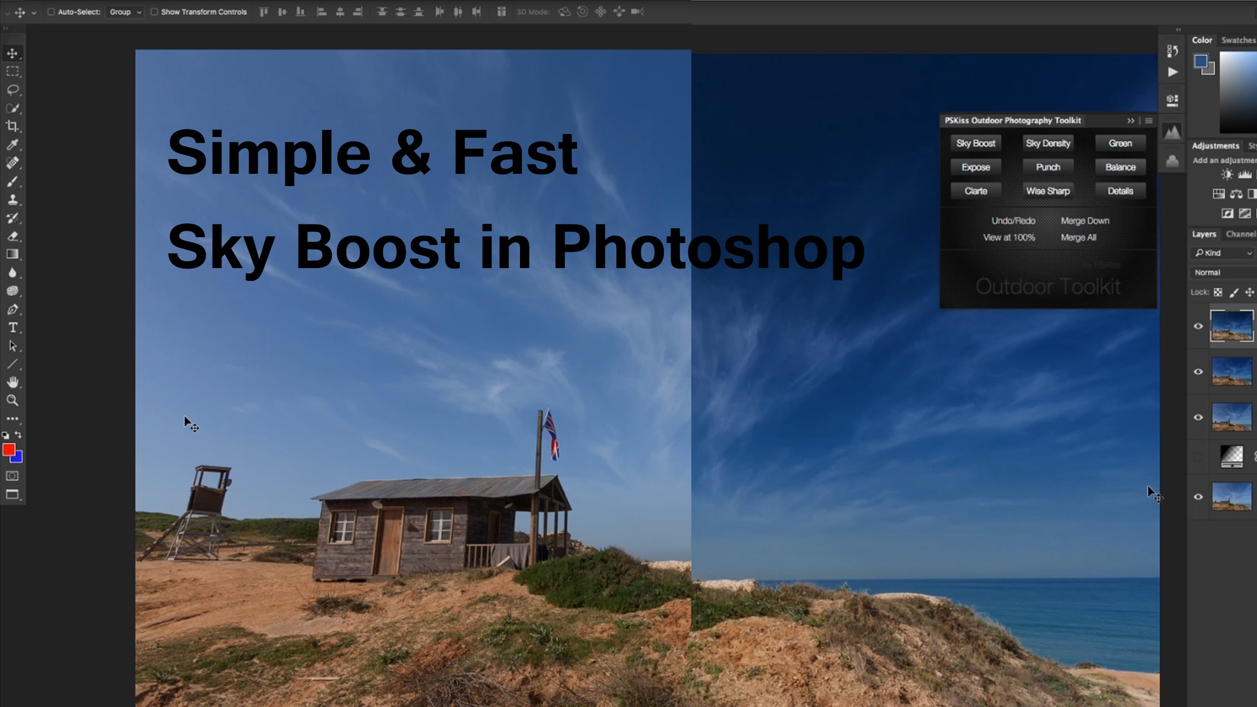 Simple & Fast Sky Boost In Photoshop Simple & Fast Sky Boost In Photoshop